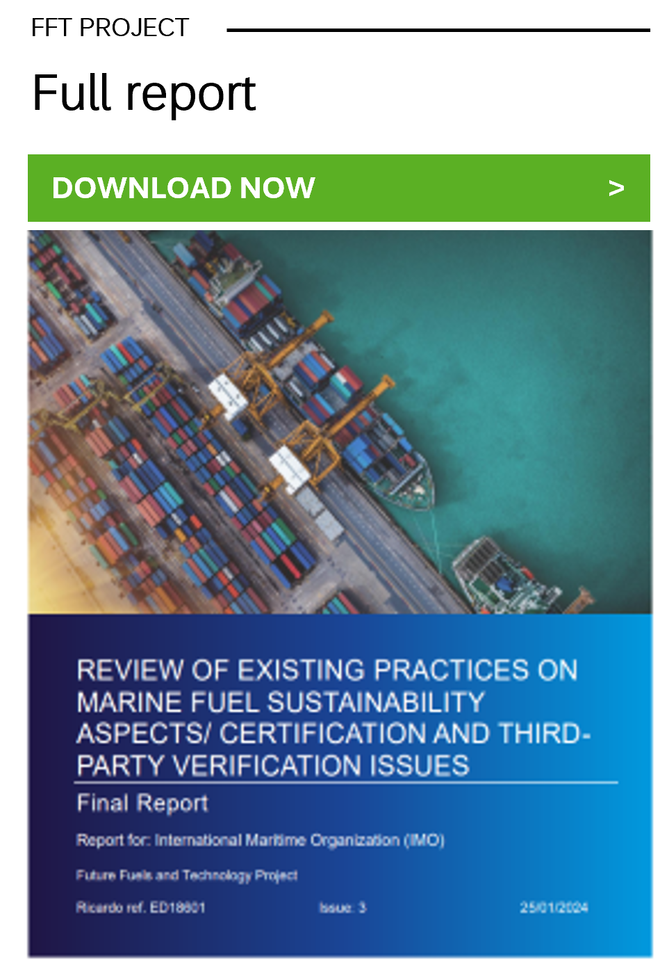 Future Fuels and Technology Project